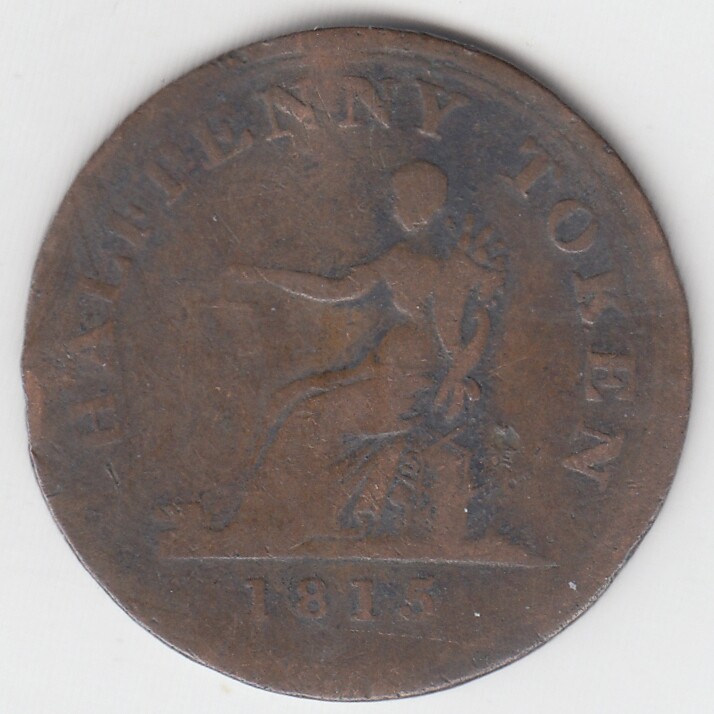 Canadian Provinces Lower Canada 1815 1/2 Cent Half Penny Bale marked S ...