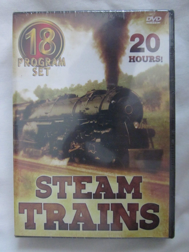 Steam Trains DVD 18 programs on 5 discs new unopened shrink wrap wear ...