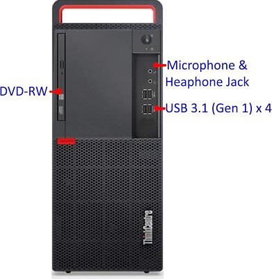 Lenovo ThinkCentre M910T i5-6500 8GB DDR4 512GB SSD Windows 10 Pro ...