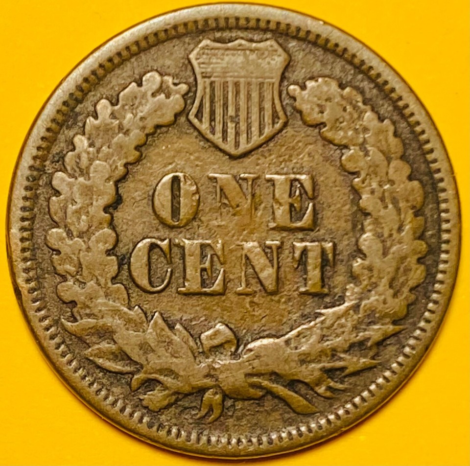 1868 U.S. INDIAN HEAD CENT COPPER PENNY 1c COIN (VG/FINE) | eBay