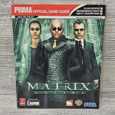 The Matrix Online PC Strategy Guide 33,000 Recipes Neighborhood Maps ...