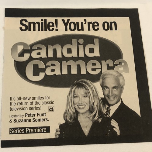 Candid Camera Vintage Print Ad Peter Funt Suzanne Somers TPA19 | eBay