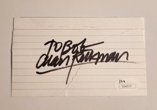 Alan Rickman Signed JSA COA Cut Autograph Auto Actor Harry Potter Die ...