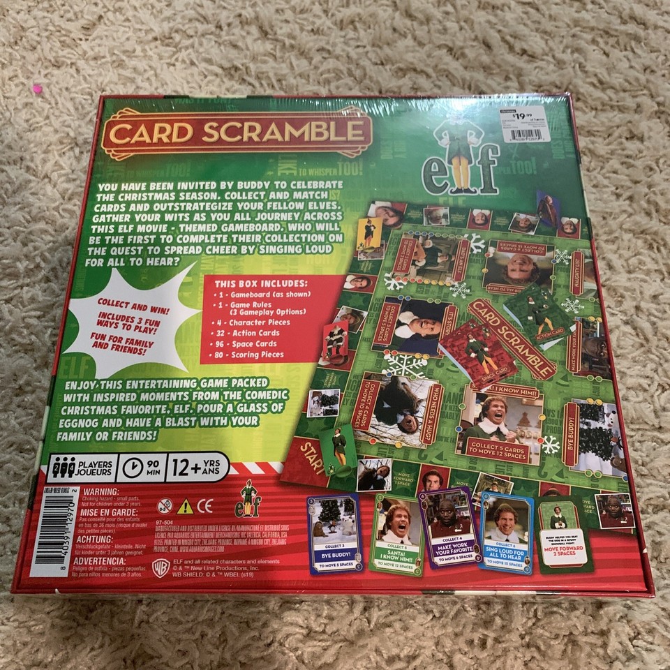 Elf Card Scramble Family Board Game - 2 to 4 Players - Christmas - Will ...
