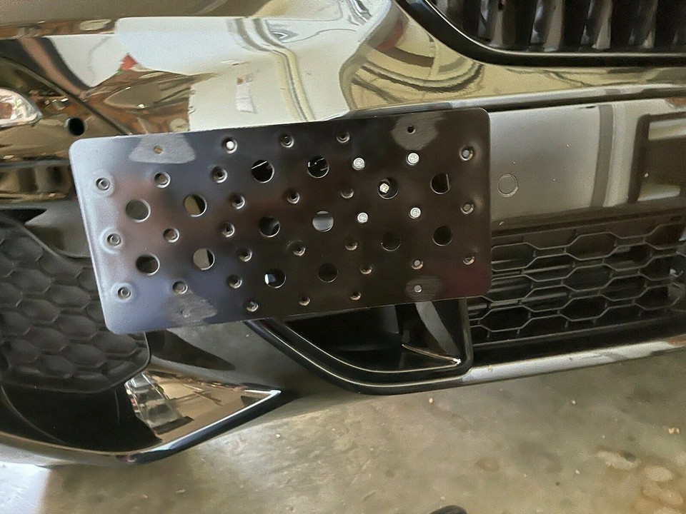 2024+ BMW X5 G05 Front Bumper Tow Hook License Plate Tag Mount Bracket ...