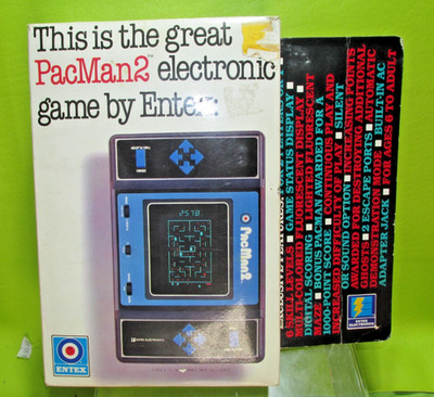 Complete Entex Pac Man 2 Electronic Hand Held Game Orig Box ...