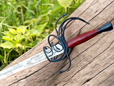 Fully Handmade Carbon Steel Medieval Rapier Sword, Rapier Greek Sword ...