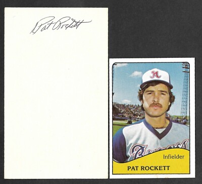 Pat Rockett ( Debut 1976 ) ATLANTA BRAVES SIGNED AUTOGRAPH AUTO 3x5 ...