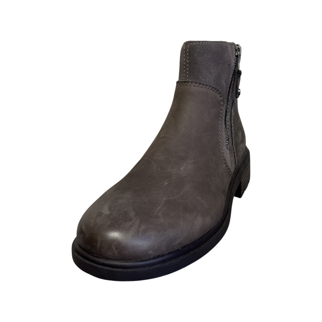 UGG Women's Harrison Black Brown Grey Waterproof Zip Leather Boots ...
