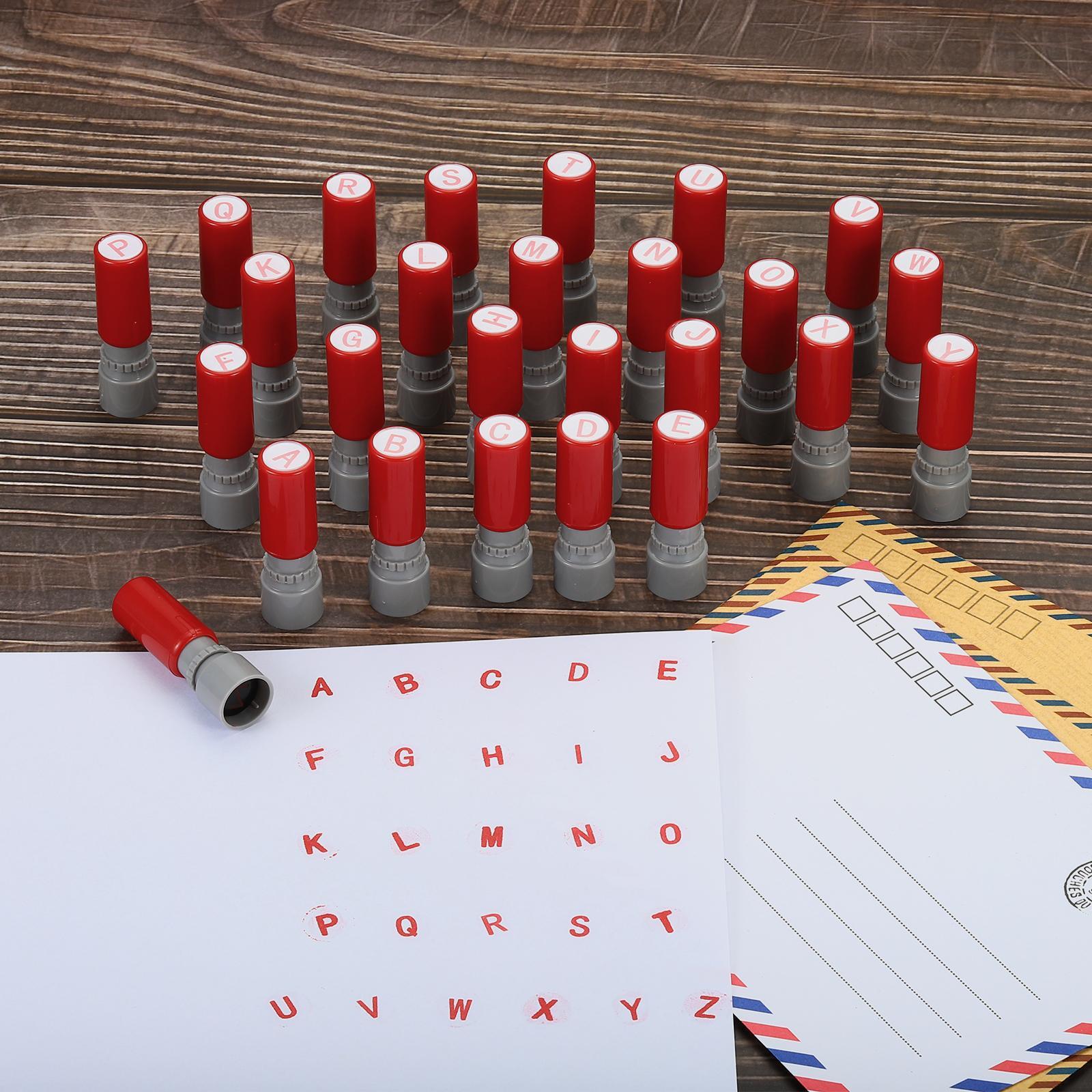 7mm Lettre Tampons, Charactère Alphabet E Encre Tampon Auto Encrage ...