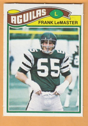 Frank LeMaster Philadelphia Eagles 1977 Topps Mexican #373 SP Kentucky ...