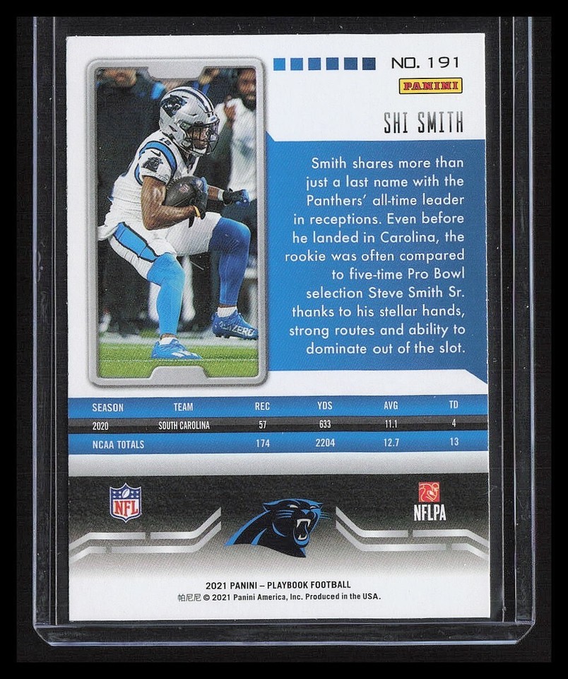 SHI SMITH 2021 Panini Playbook Football Rookie CAROLINA PANTHERS | eBay