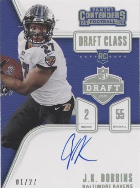2020 Panini Contenders - Draft Class Autographs RPS #DC-JKD J.K ...