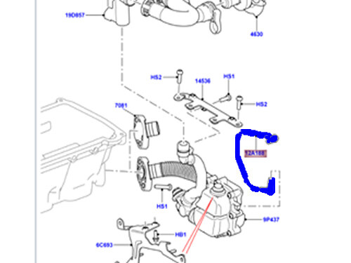 GENUINE LAND ROVER VACUUM HOSE RANGE ROVER RANGE ROVER SPORT LR011941 ...