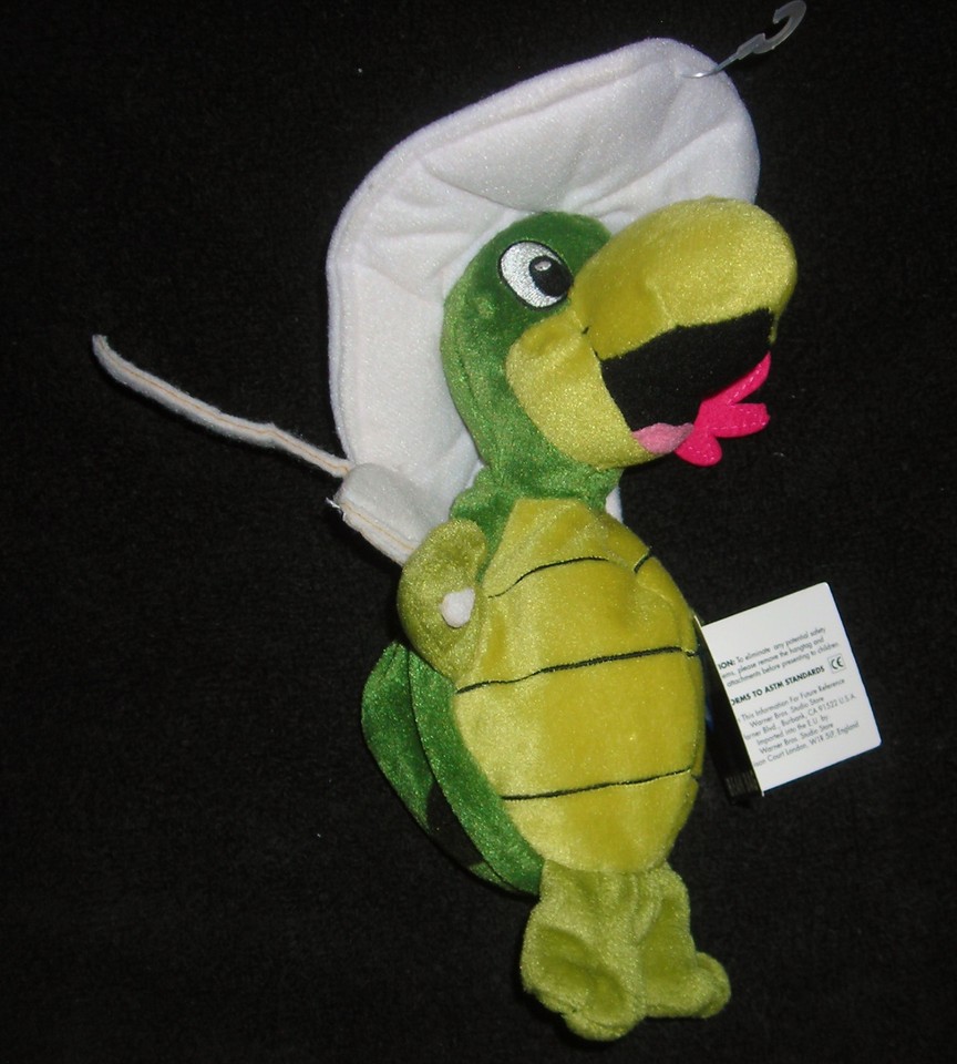 WARNER BROTHERS STUDIO STORE HANNA BARBERA TOUCHE' TURTLE 8" PLUSH BEAN ...
