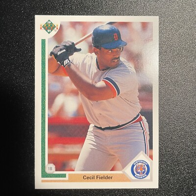 1991 Upper Deck Baseball Cecil Fielder Card # 244 Detroit Tigers B3 | eBay