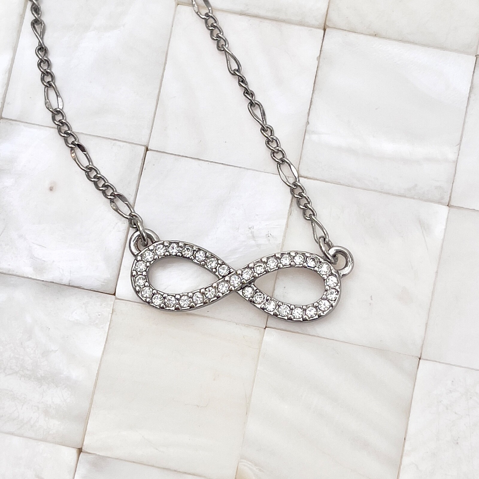 Lia Sophia Infinity Pendant Necklace Rhinestones The … - Gem