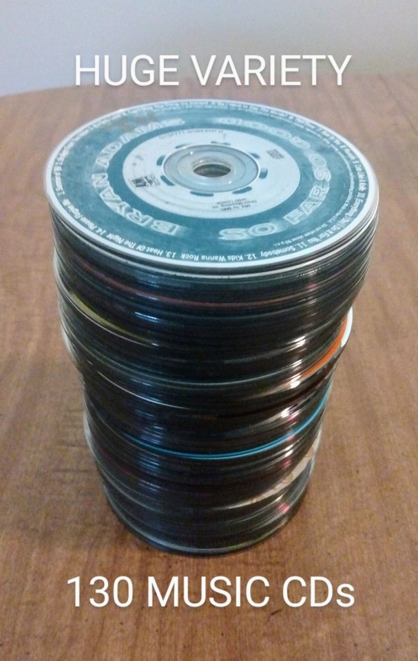 130+ Lot of Loose Music Cds Discs Only Assorted Bulk CDs Huge Variety ...