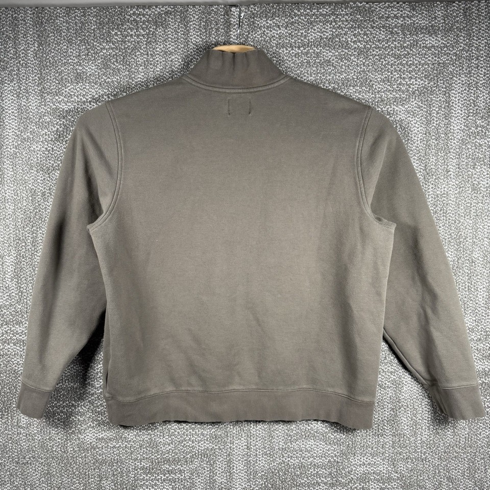 Brooks Brothers Quarter Zip Mens XL Green Logo Embroidered 1/4 Pullover ...