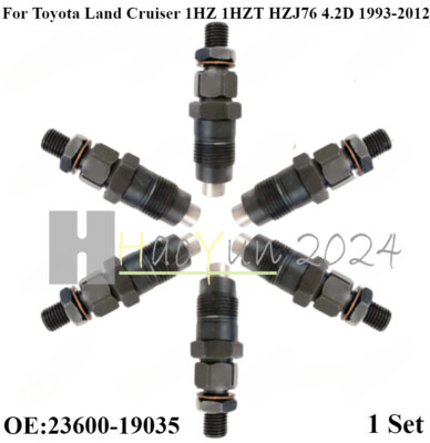 1 Set Fuel Injector For Land Cruiser 1HZ 1HZT HZJ76 4.2D 23600-19035 | eBay