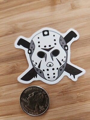 JASON Sticker Friday the 13th Sticker Horror Movie Sticker Hockey Mask ...