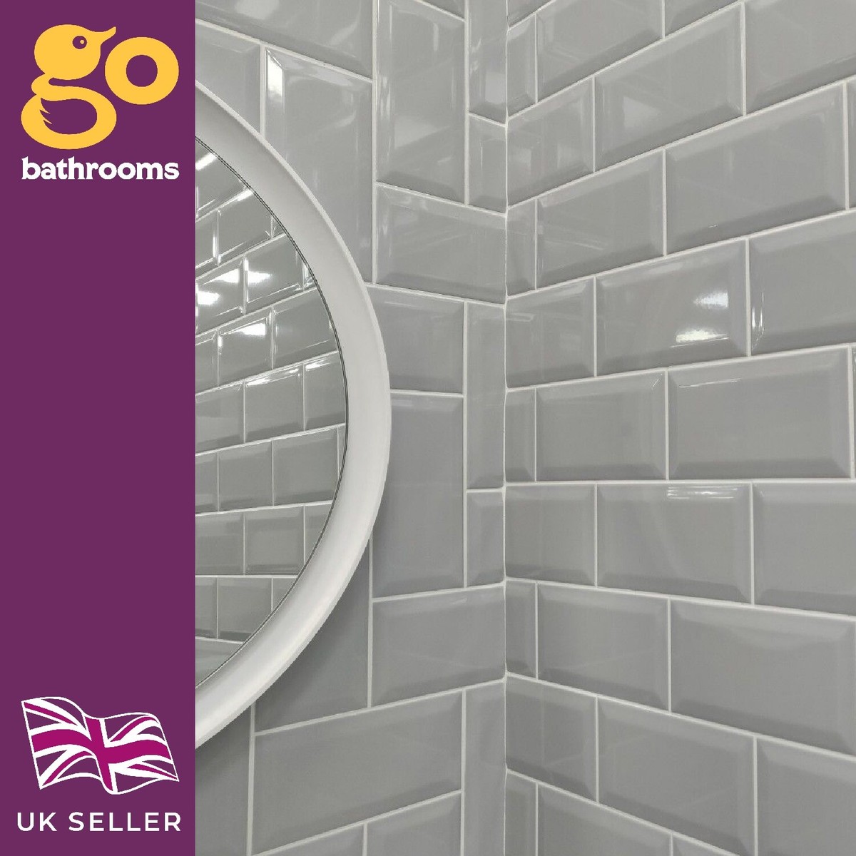 Grey Porcelain Subway Tile