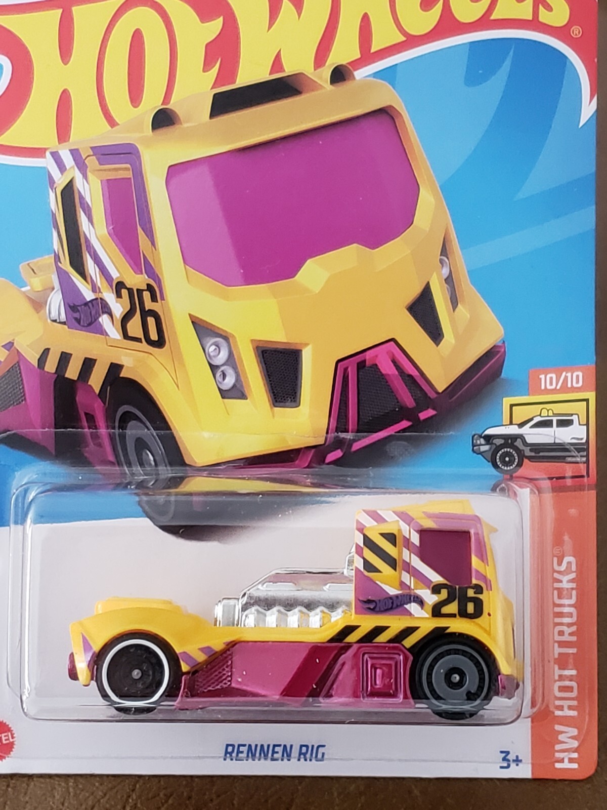 Hot Wheels 2022 Rennen Rig #127 Yellow | eBay