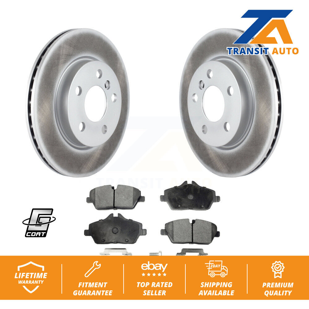 Coated Disc Brake Rotors And Semi-Metallic Pads Front Kit For Mini ...