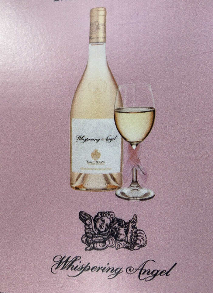 Whispering Angel Advertising Sign Rose' Wine | eBay