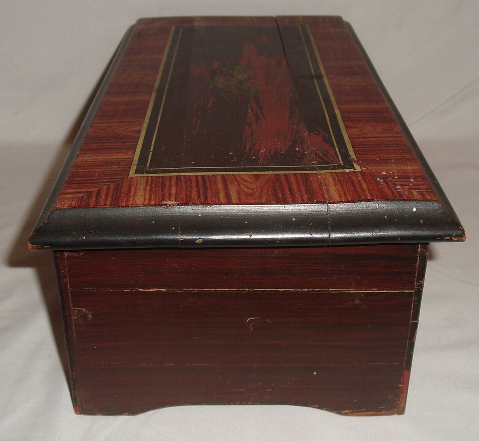 ANTIQUE MUSIC BOX, Swiss Cylinder Music Box 1880's 8 Aires MULLER ...