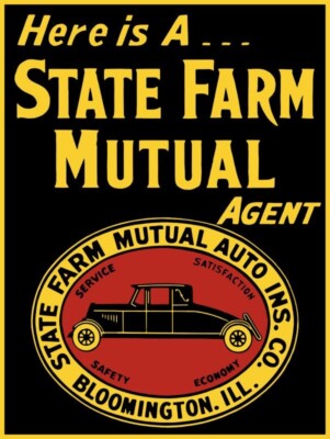 State Farm Mutual Life Insurance Agent NEW METAL SIGN: 9x12" Free ...