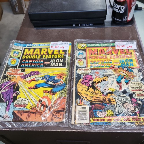 Vintage 70's Comics Marvel Double Feature Issue 7, And 16 Captain America & Iron | eBay