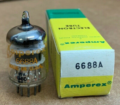 AMPEREX 6688A (E180F) Electron Tube "Made In The USA" 5960-00-820-8717 ...
