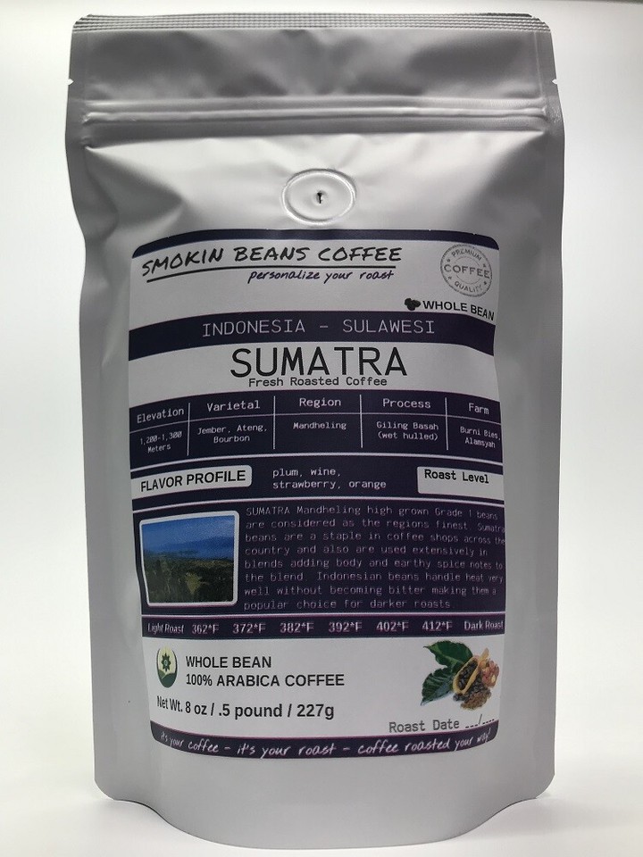 8oz/5lb - Sumantra – Indonesia – Premium Fresh Roasted To Order Coffee ...