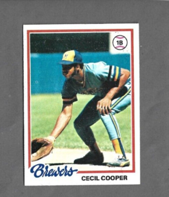 Cecil Cooper Milwaukee Brewers 1978 Topps #154 | eBay