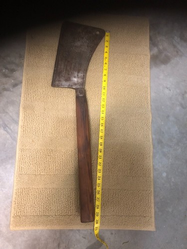 Antique Hog Splitter Meat Cleaver Large 30" Long Butcher Tool Knife ...