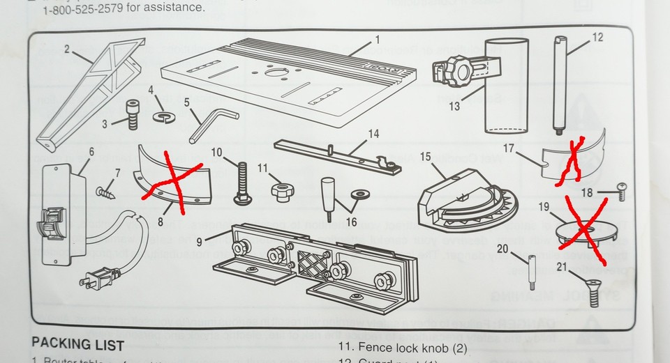 Ryobi Blue Router Table RT101 W/ Instructional Manual | eBay