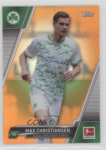 2021-22 Topps Bundesliga Orange Foil /25 Max Christiansen #87 Rookie RC | eBay
