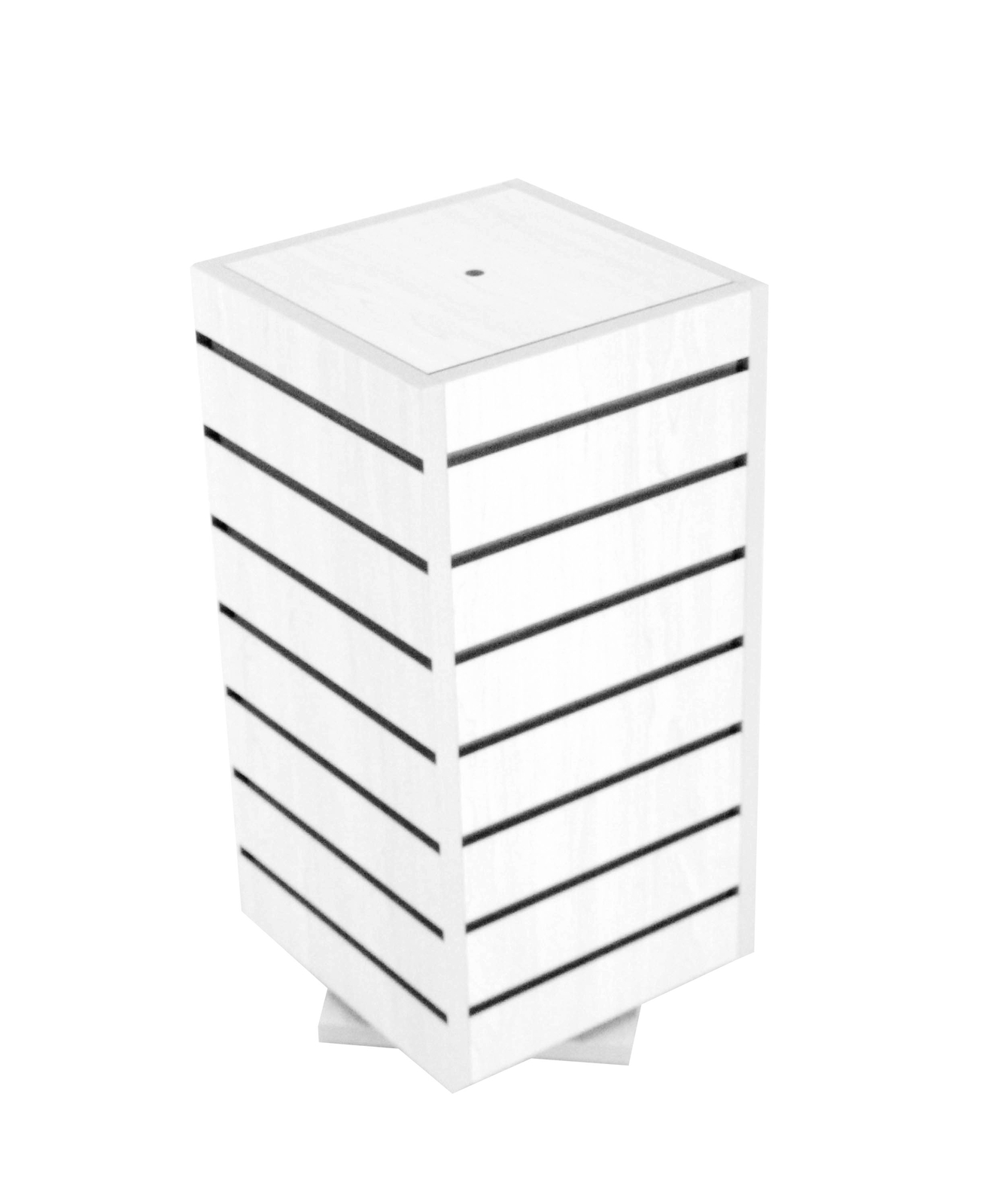 4-Sided Slatwall Counter Spinner White Display Rack Giftware ...