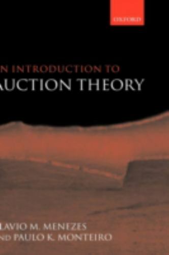 Introduction To Auction Theory, Hardcover by Menezes, Flavio M ...