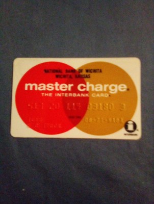 MasterCharge Credit Card National Bank Of Wichita Exp.08/71 Interbank | eBay