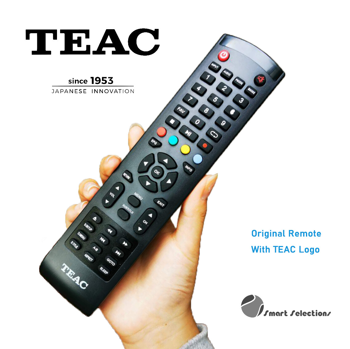 TEAC LCD/LED TV Original Remote Control TRC1000 240602000542 GD3 A1 ...