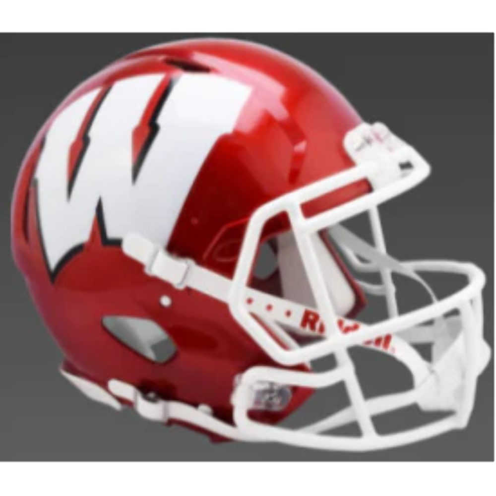 Wisconsin Badgers NCAA Mini Speed Football Helmet FLASH - NCAA. | eBay
