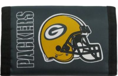 Green Bay Packers Football Licensed NFL Sports Wallet Nylon Trifold ...