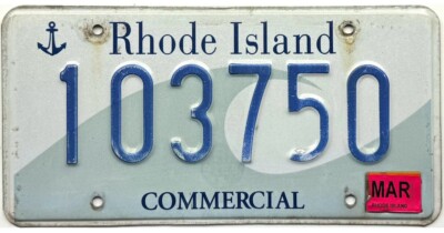 *BARGAIN BIN* Rhode Island Wave COMMERCIAL License Plate #103750 | eBay
