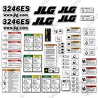 Fits JLG 3246ES Decal Kit Scissor Lift - Warning Stickers with Logos ...