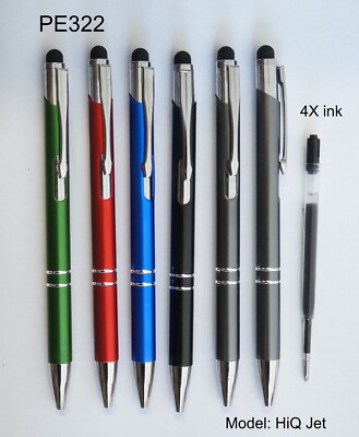 HiQ Jet Aluminum Stylus Promotional Pen, Custom Engraved, 4X Writer ...