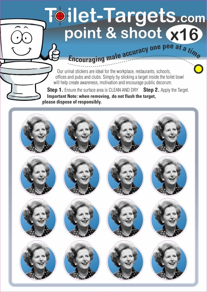 Toilet Target Vinyl Stickers urinal bathroom pub bar training cleaning ...