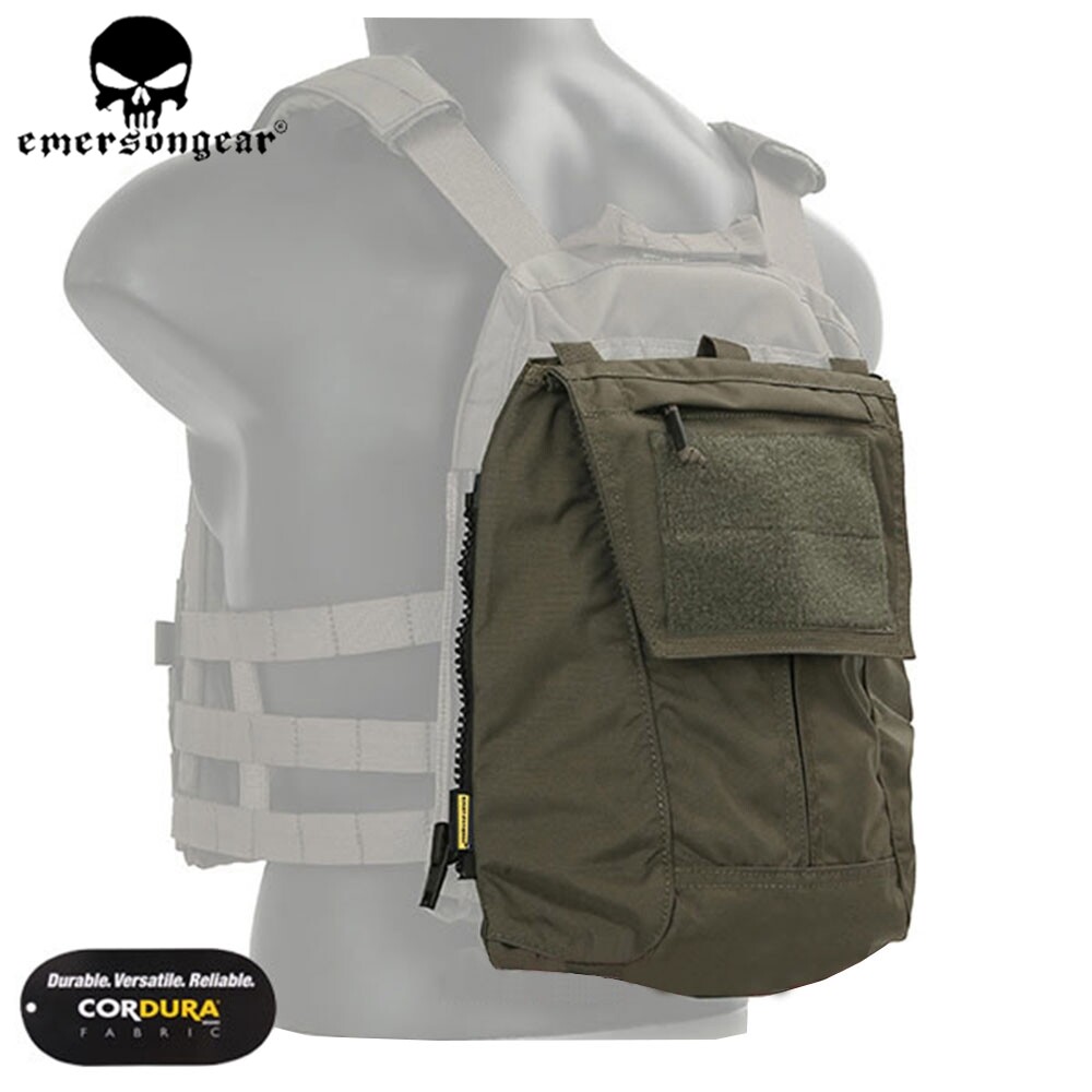 Emerson Zip Pack Zip-on Panel Plate Carrier Back Bag for CPC AVS JPC 2. ...