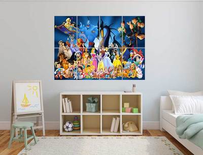 Walt Disney Alle Figuren Disney Groß Format A0 Groß Druck | eBay.de